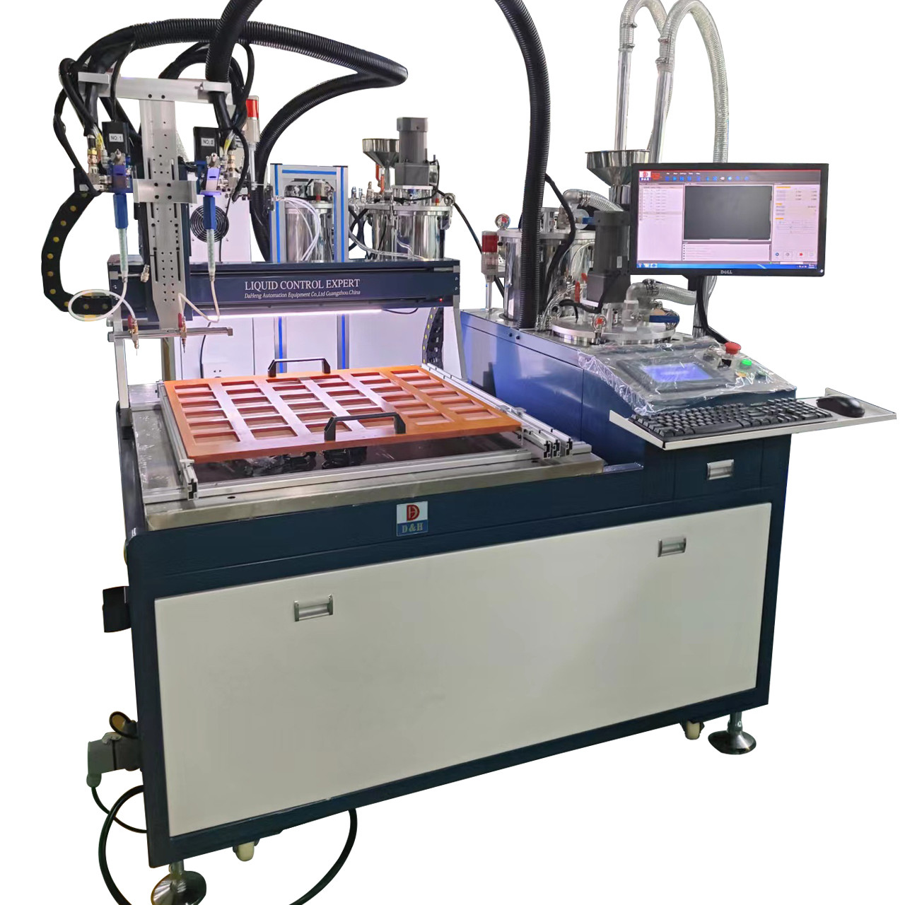 Semi Automatic Potting Machine For 4000BPH Capacity And Advanced Epoxy ...