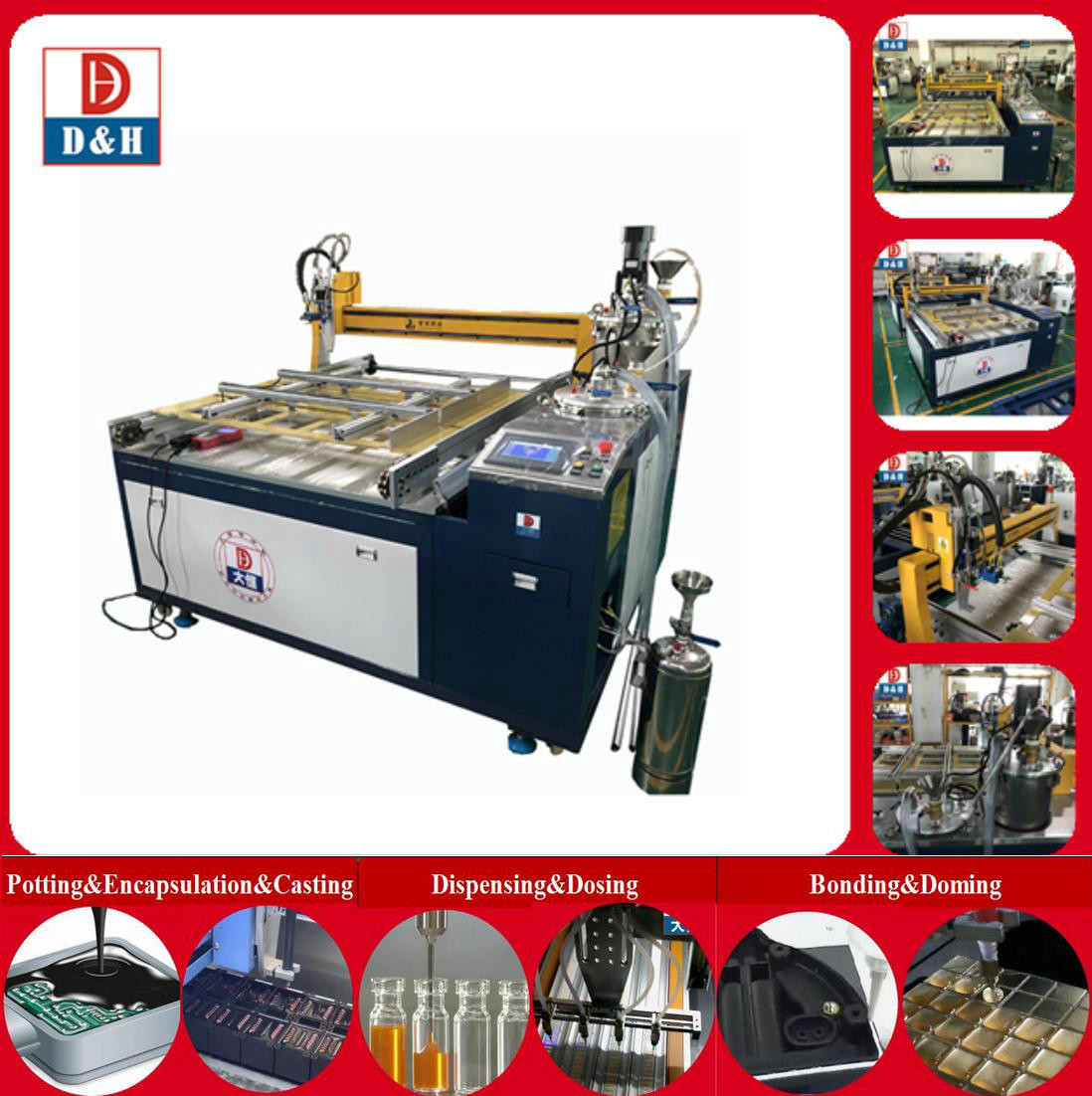 Automatic Glue Dispensing Machine Degassing Metering And Mixing Machine