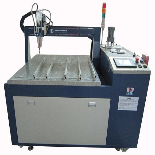 PU Glue Ratio Automatic Epoxy Doming Sticker Machine with Additional ...
