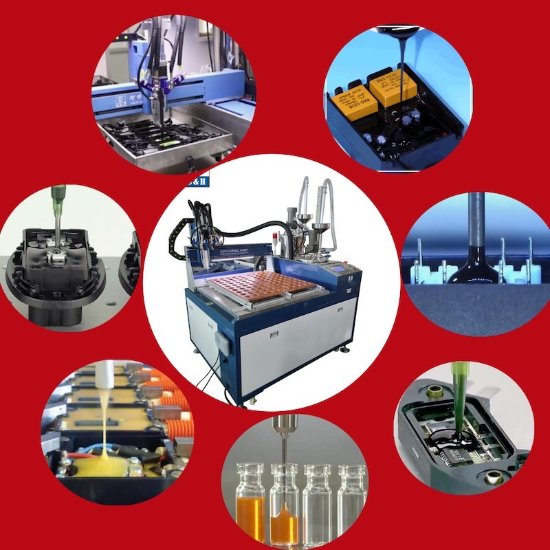 Adhesive Dispensing Robot For High Temperature Potting Compound